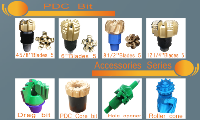 API 5 3/4 Inch 7 Blades PDC Drill Bit PDC Rock for Oil Drilling Bit