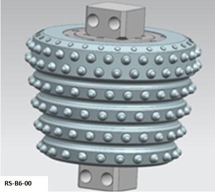5-6 Row TBM Disc Cutters with Inserted Teeth for Mining