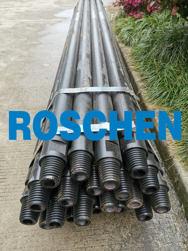 DTH Drill Rods Head 60 70 76mm Mining Drill Rod For Rotary Drilling