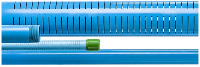 PVC Slotted Screens Casing Pipe / Water Filter Tubes