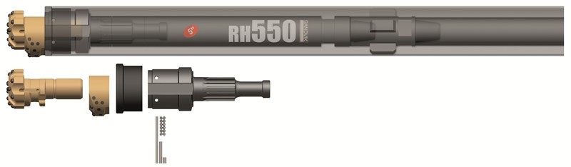 DTH casing advancement systems