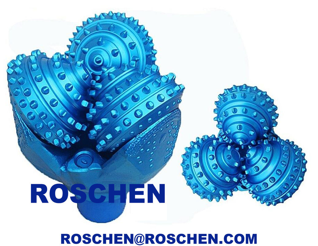 Diamond Core Tricone Drill Bit 8 1/2 Inch IADC Code 437 For Very Hard ...