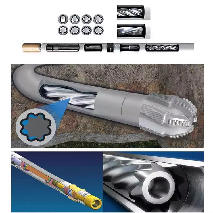 API 7-1 4-3/4" Downhole Drilling Mud Motor For HDD With Chrome Plated Rotor