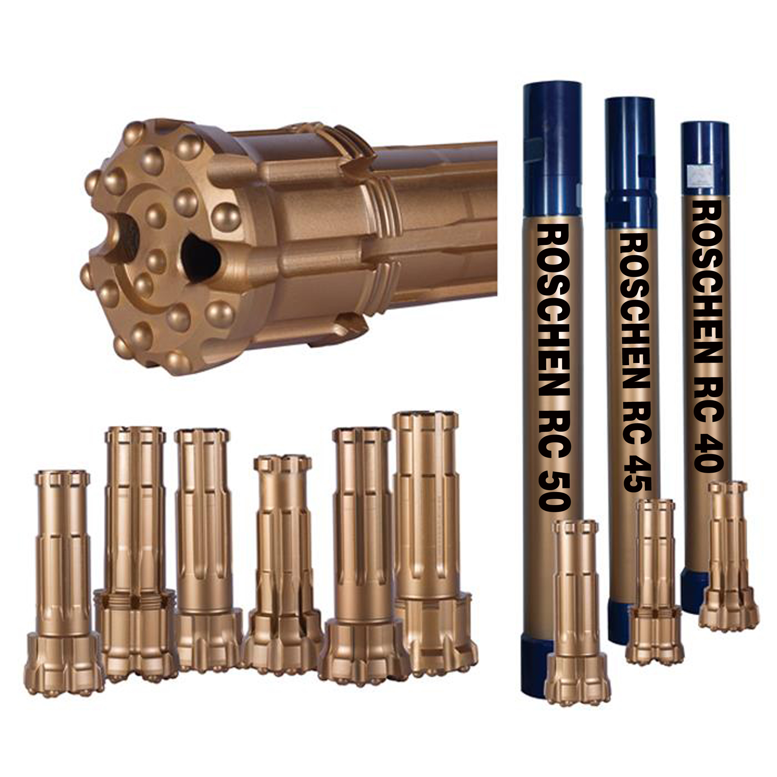 Tungsten Carbide Reverse Circulation Hammers Bits RC40 RC50 Button Bits ...