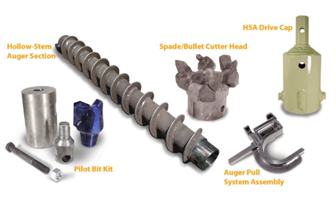 Hollow Stem Augers Systems Difficult soil Auger Drilling 2.25 inch with ...