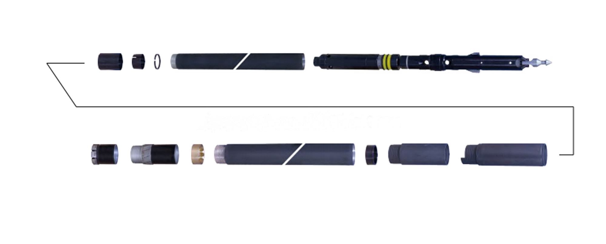 pump out adaptor piston piston plug for wireline coring system triple ...