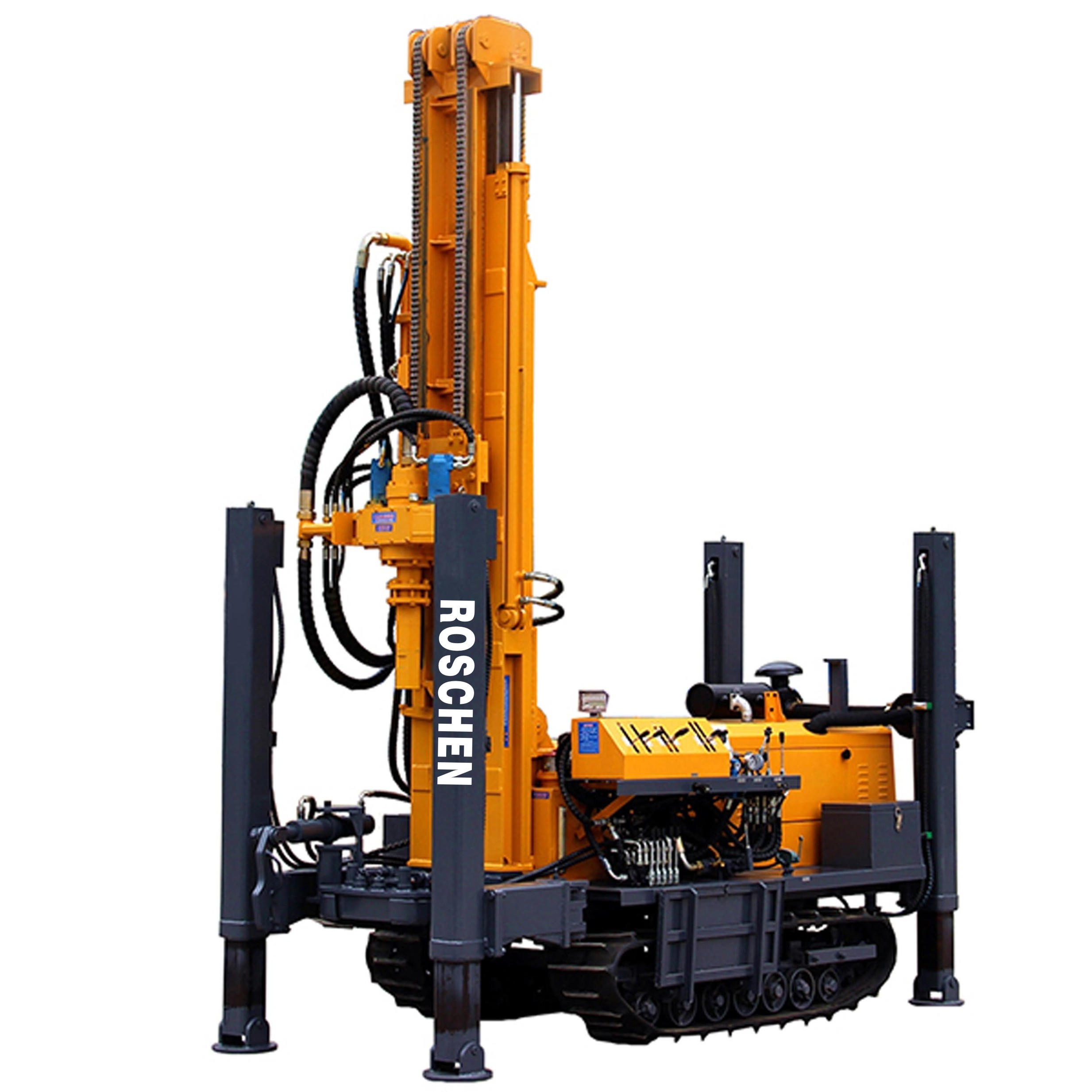 600 Meters Water Well Hydraulic Crawler Drilling Rig For Fast Drilling