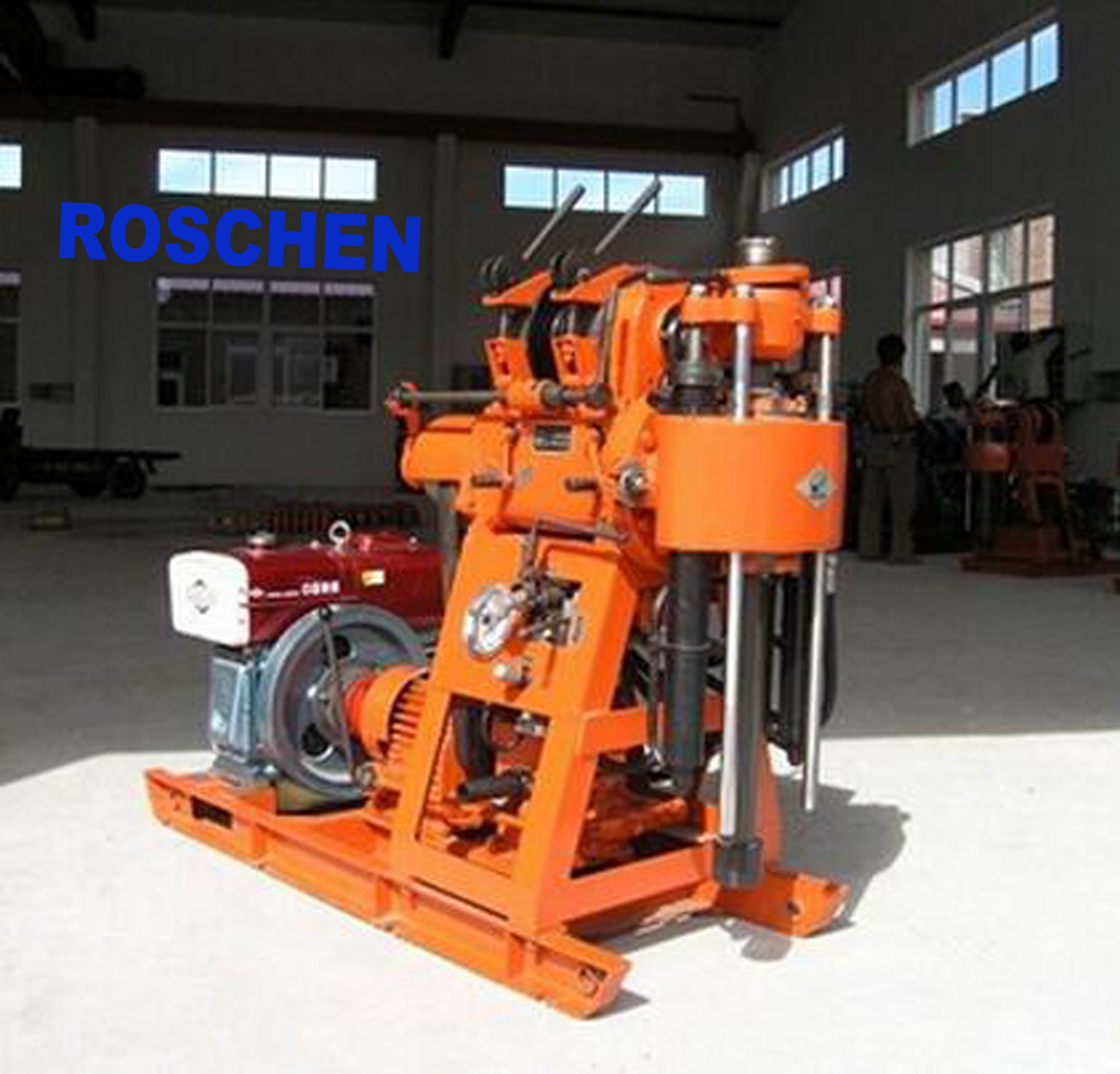 Drilling Rig Machine Used Hollow Stem Auger For Soil Sampling And ...