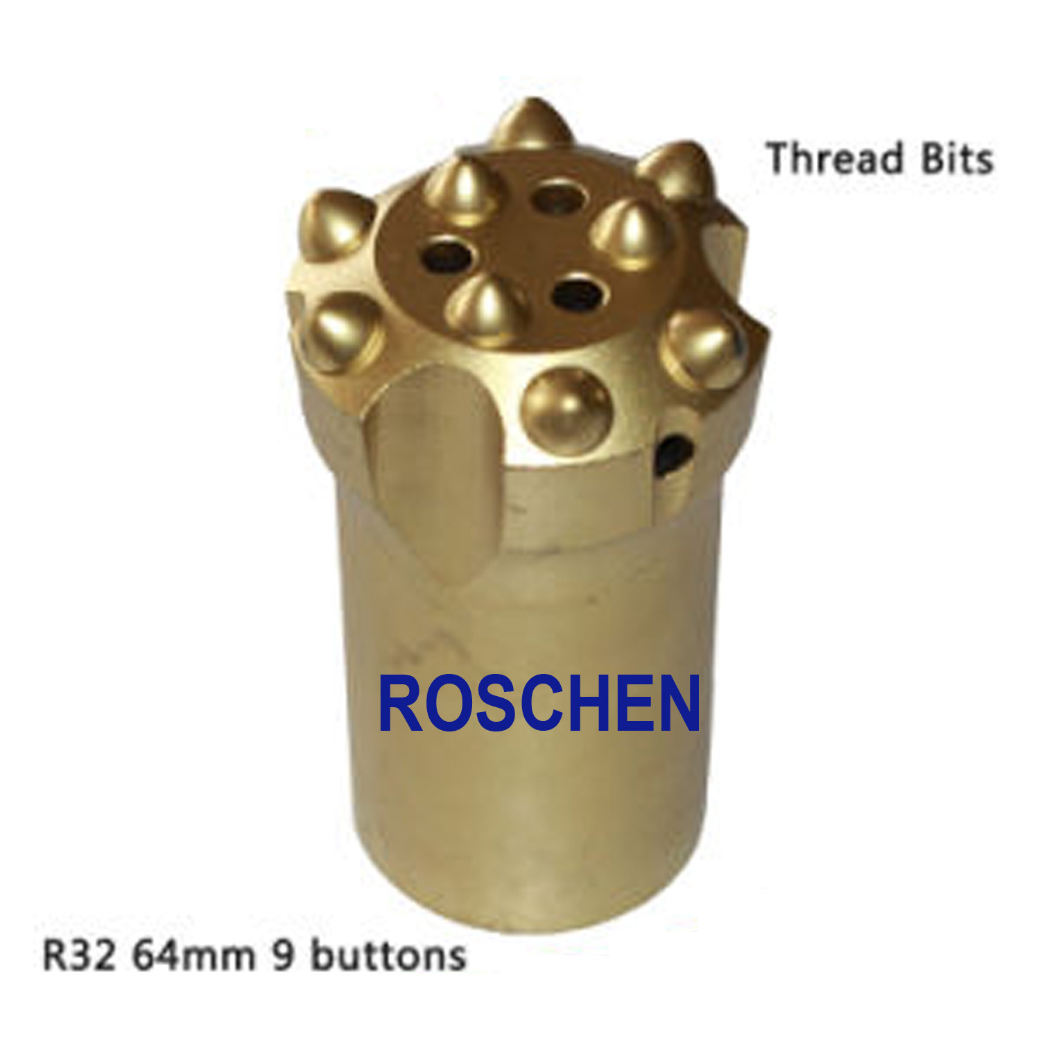 R32 Ballistic Button Drill Bit Rock Drilling Tool For Underground ...