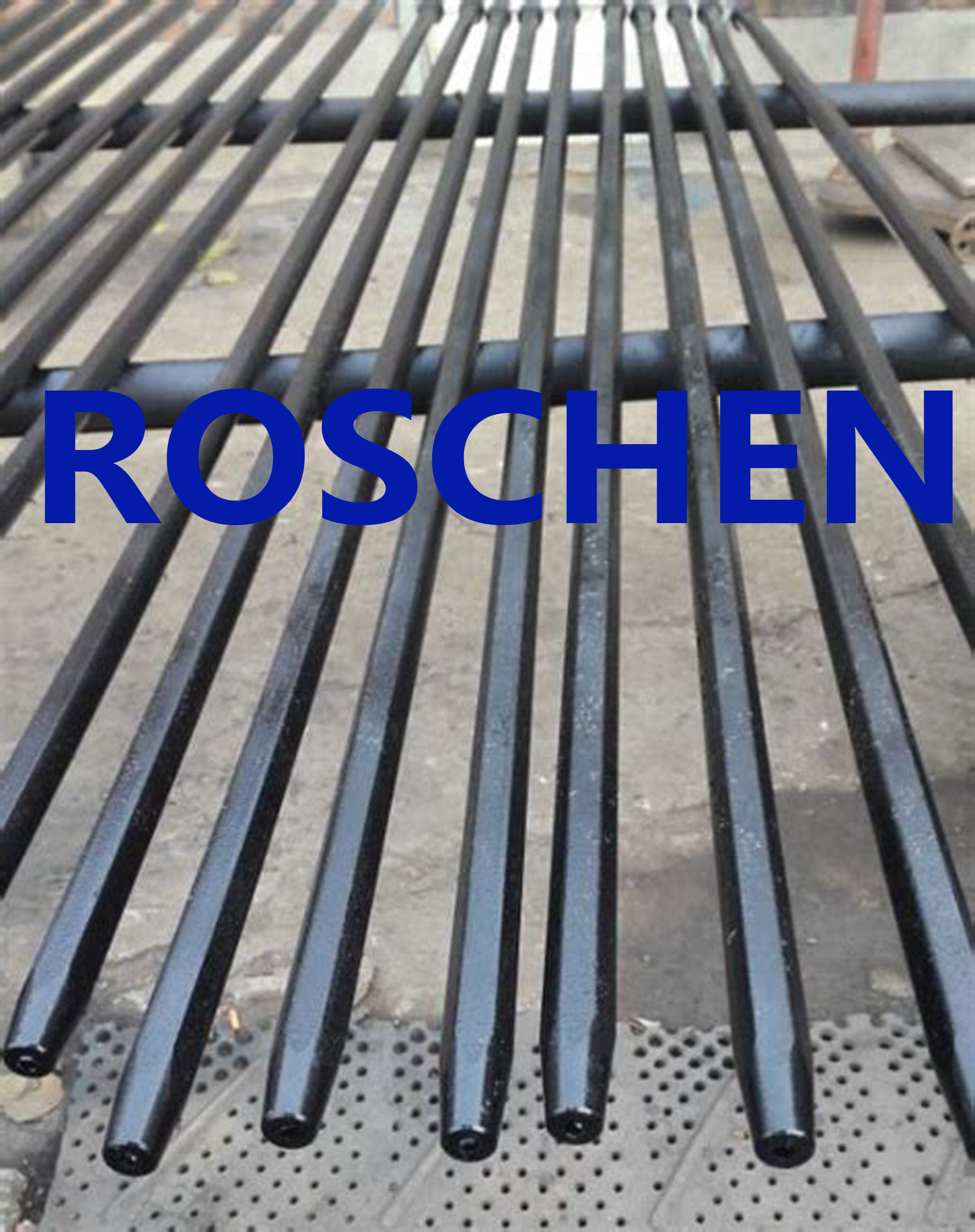 Hexagonal Hollow Steel Drill Rods With R32 Button Bits for Blast Hole ...