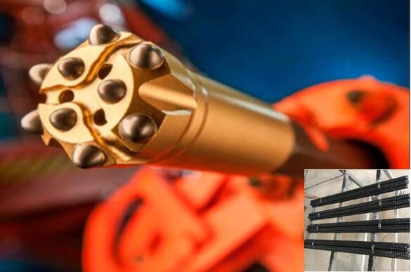 Durable Top Hammer Drilling Drifting Extension Rod And Threaded Drill Rod