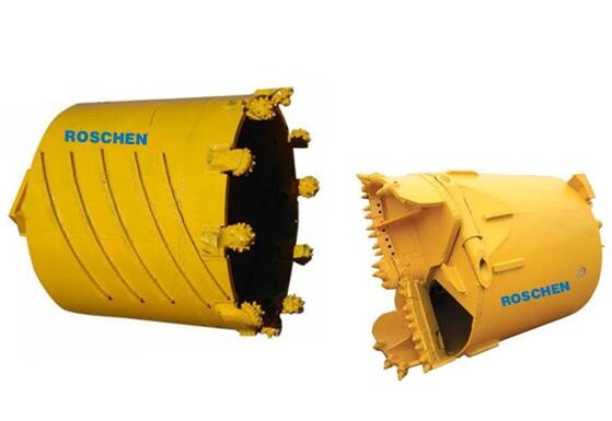 Yellow Color Rock Drilling Core Barrel Rotary Auger 800-1200mm Shell Length