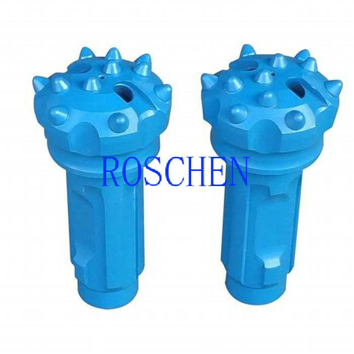 High Strength Down The Hole Drilling Hammer Bits With Flat , Convex ...