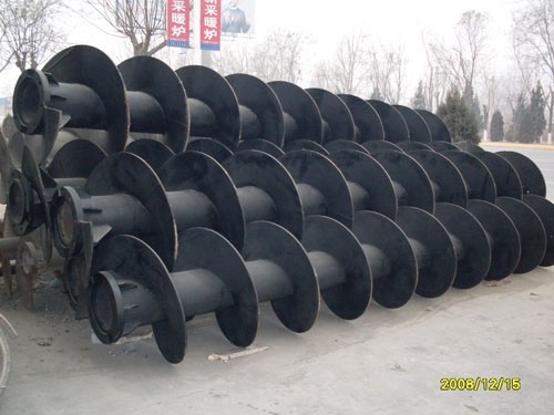 Hollow Stem Flight Augers Piles 20 Inch For Install Casted Piles With ...