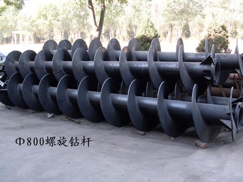 Hollow Stem Flight Augers Piles 20 Inch For Install Casted Piles With ...