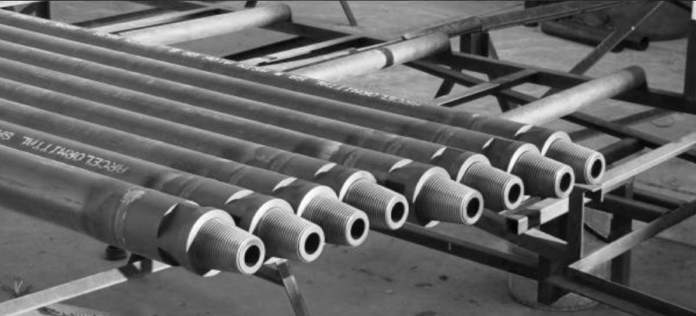 2 - 7/8" Mayhew Junior Friction Welded Drill Rod with 2 - 3/8" REG