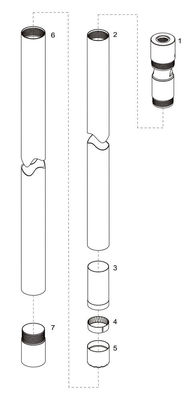 T6 Double Tube Core Barrel For Exploration Diamond Coring Samples