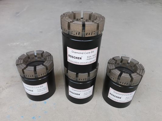 HQ Impregnated Diamond Core Drill Bits Drilling Depth 1000 Meters And ...
