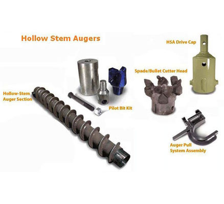 158mm to 200mm Hollow Stem Auger Drilling for water well drilling hole